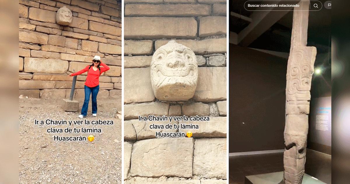 Perú | TikTok viral | Peruana va a Chavín y conoce las cabezas clavas ...