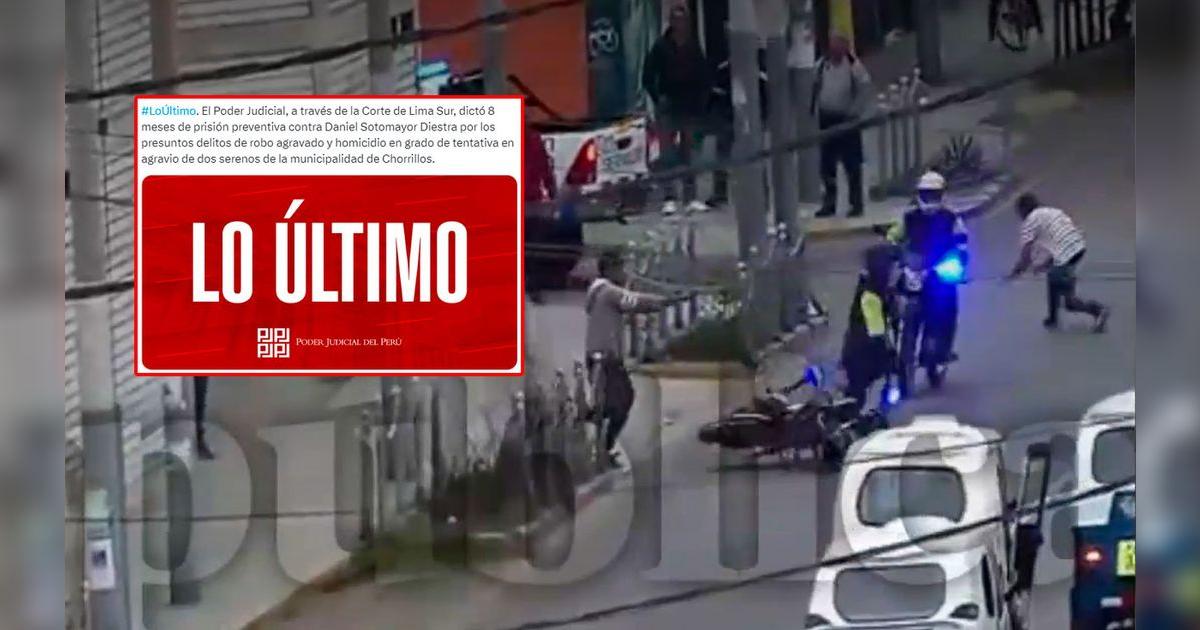 Chorrillos: Poder Judicial dictó 8 meses de prisión preventiva para delincuente que disparó ...