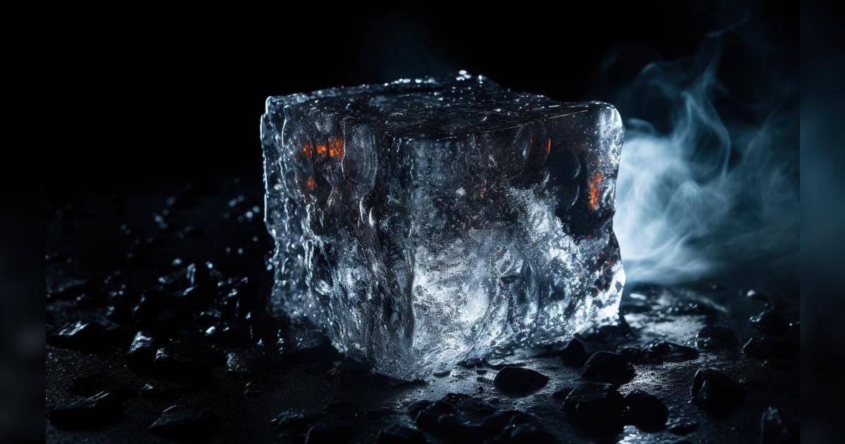 Así es el hielo negro: se derrite a más de 4.200 °C y sería la forma ...