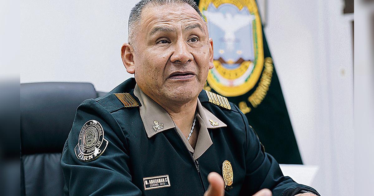 Coronel PNP Max Anhuamán: “Hemos dejado sin pies ni manos al cabecilla ...