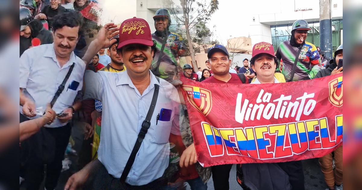 'Doble' de Pablo Escobar llegó a alentar a la Vinotinto en Lima: Vamos ...