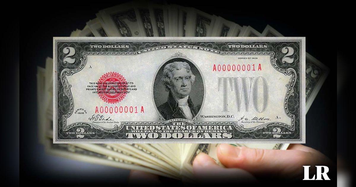 Billete de colección: este es el peculiar billete de 2 dólares que puede llegar a costar más de ...
