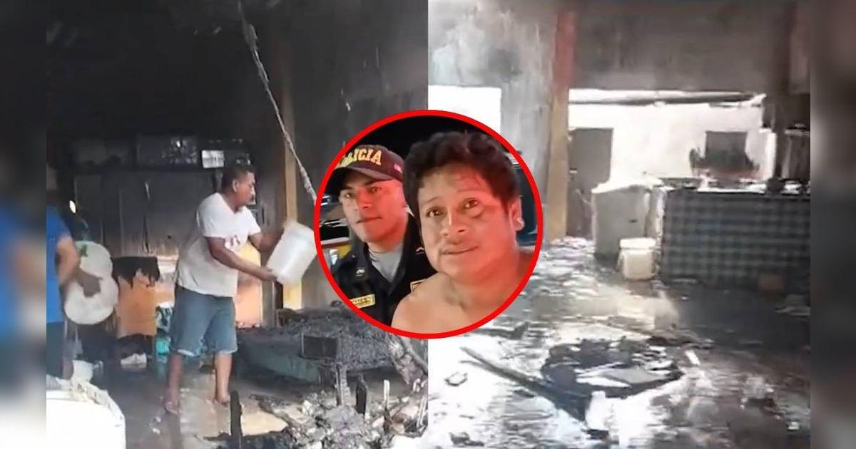 Tumbes | Hombre, con ayuda de su hermano, incendió su vivienda: su ...