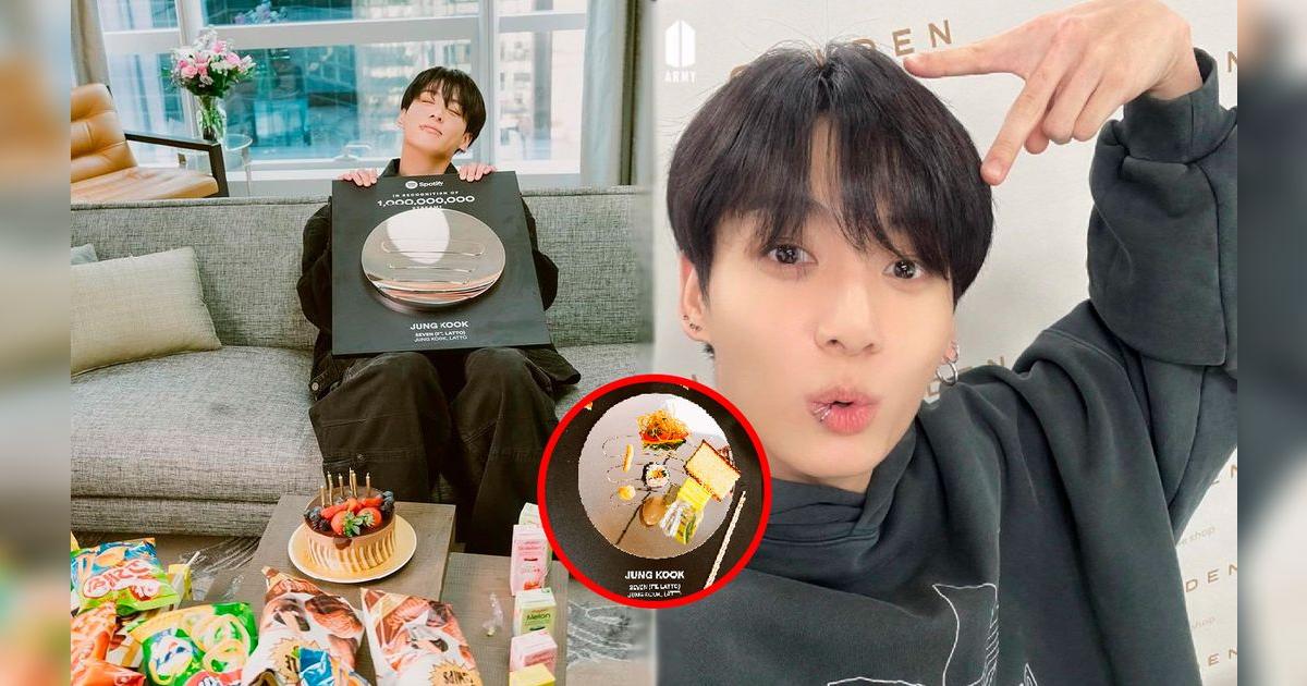 Jungkook de BTS usó su placa de Spotify como plato: ¿cuáles fueron los ...