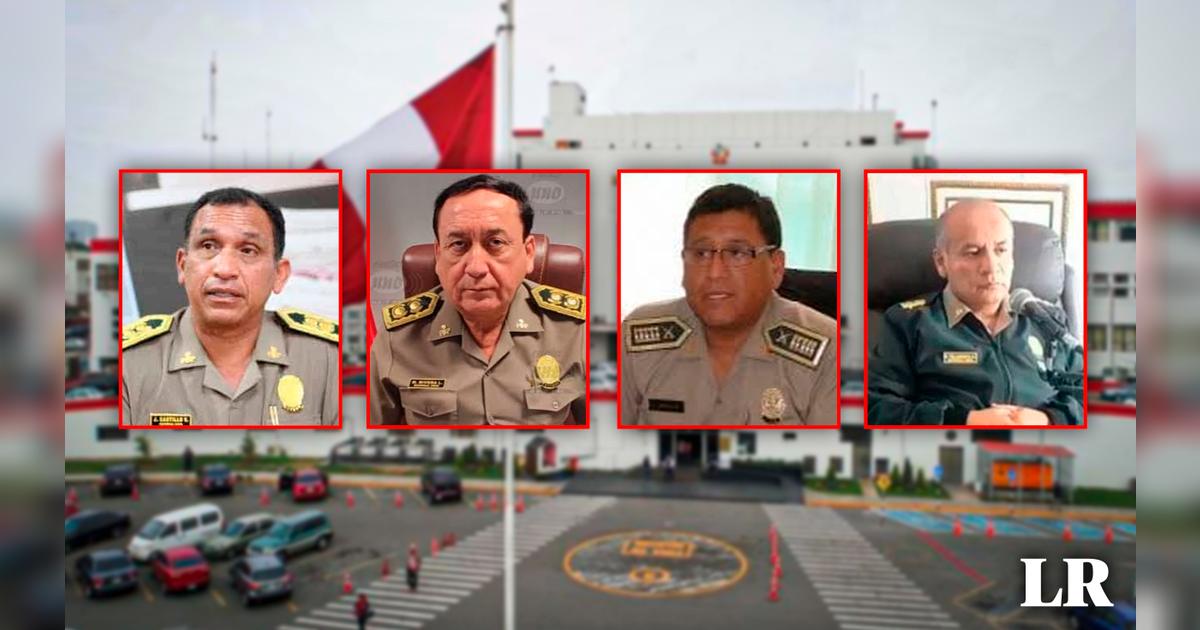 PNP: pasan al retiro a 20 generales, 8 implicados en casos de ...
