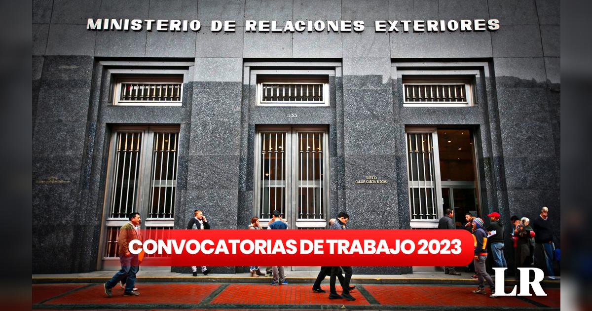 Convocatorias para prácticas profesionales: Ministerio de Relaciones ...