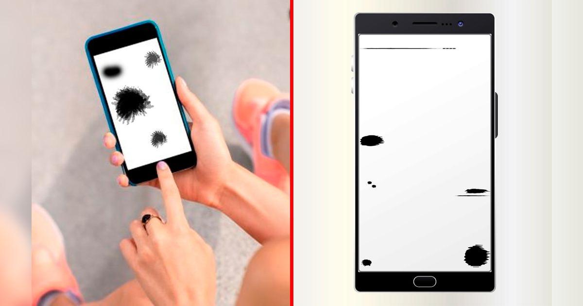 Pantalla Negra En Blanco