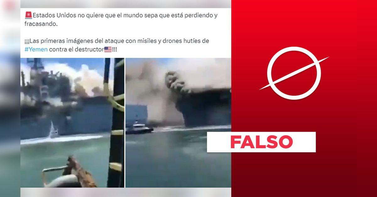 Video no muestra ataque pro Palestina contra buque estadounidense en el ...