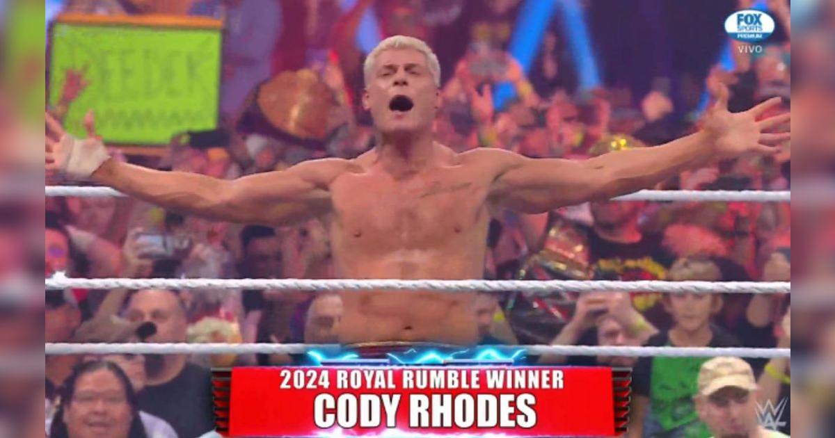 WWE | ¡Cody Rhodes ganó el Royal Rumble 2024! Venció a CM Punk e irá a ...