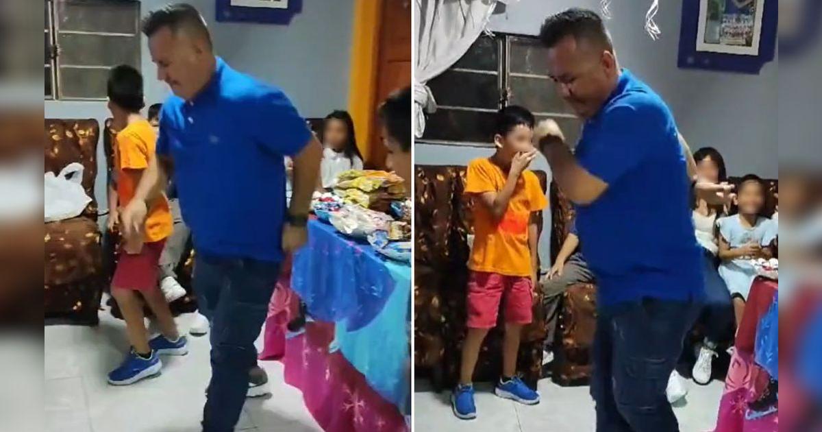 Hombre saca los pasos prohibidos con canción La traviesa en fiesta infantil y dicen: "Mejor que ...