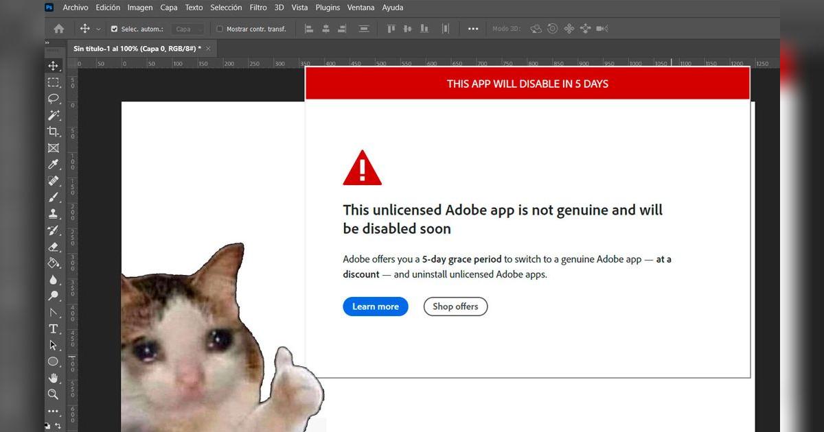 Adobe anuncia ola de baneos por usar versiones pirata de Photoshop ...