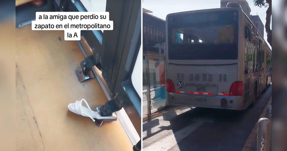 Perú | Lima | TikTok viral | Captan un zapato atorado en puerta de ...