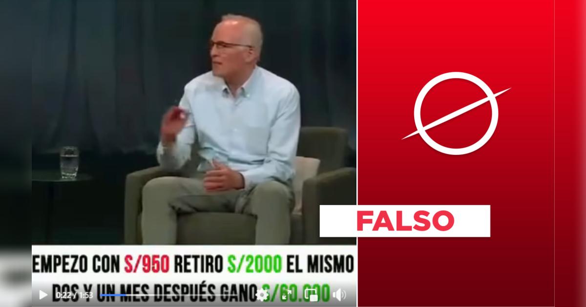 Carlos Rodríguez-Pastor no dijo que peruanos “ya no necesitan trabajar ...