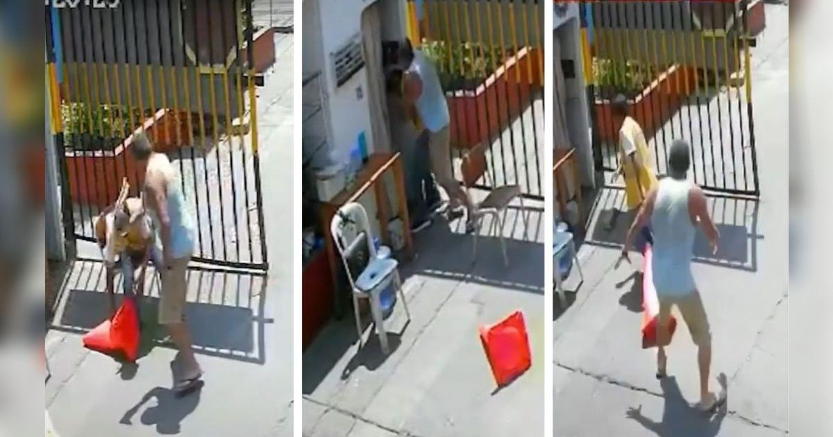 Sujeto golpea brutalmente a vigilante en Santa Anita: vecinos reportan que no es la primera vez ...