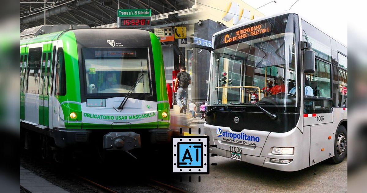 El mejor sistema de transporte de Lima Metropolitana, según la IA: es ...