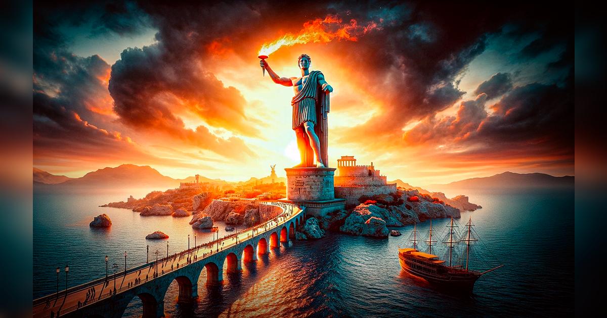 El Coloso de Rodas, una de las increíbles 7 maravillas del mundo ...