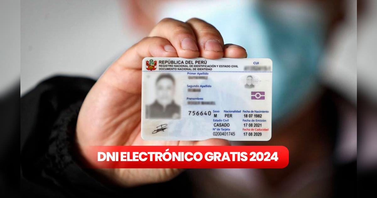 Reniec anuncia campaña de DNI electrónico gratis HOY 16 y 17 de mayo ...