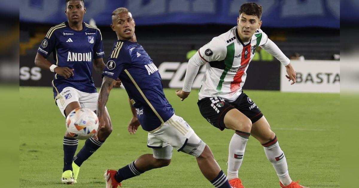 ¡Empate agónico! Palestino igualó 1-1 con Millonarios en el final y se ...