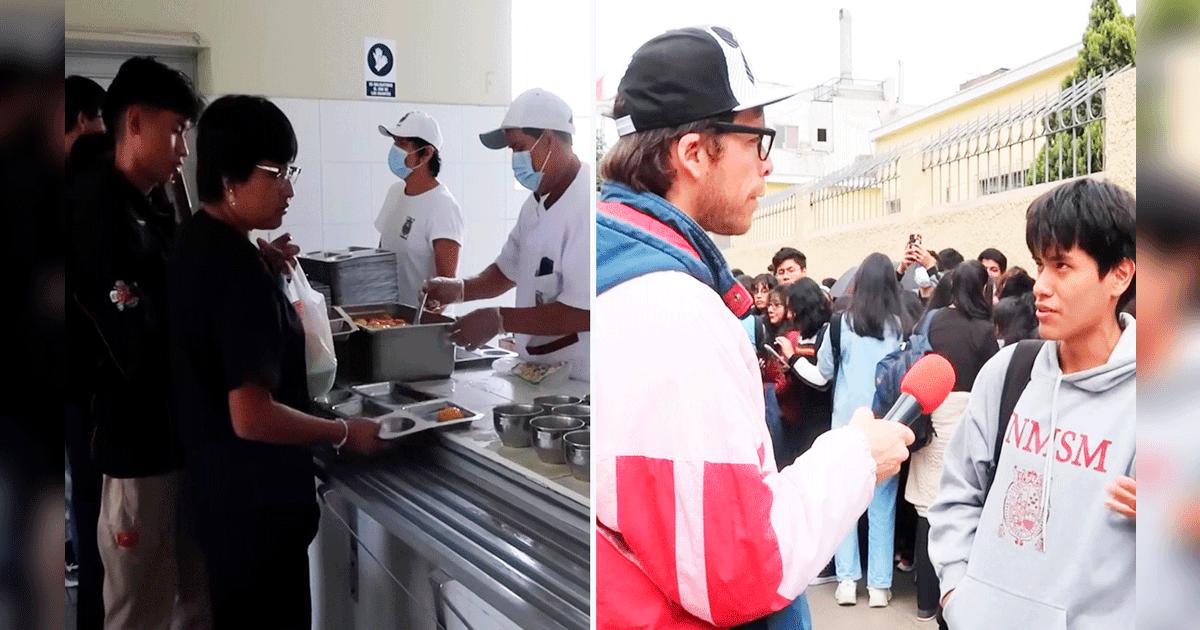 Estudiantes de medicina de la UNMSM revelan diferencias de Comedores ...