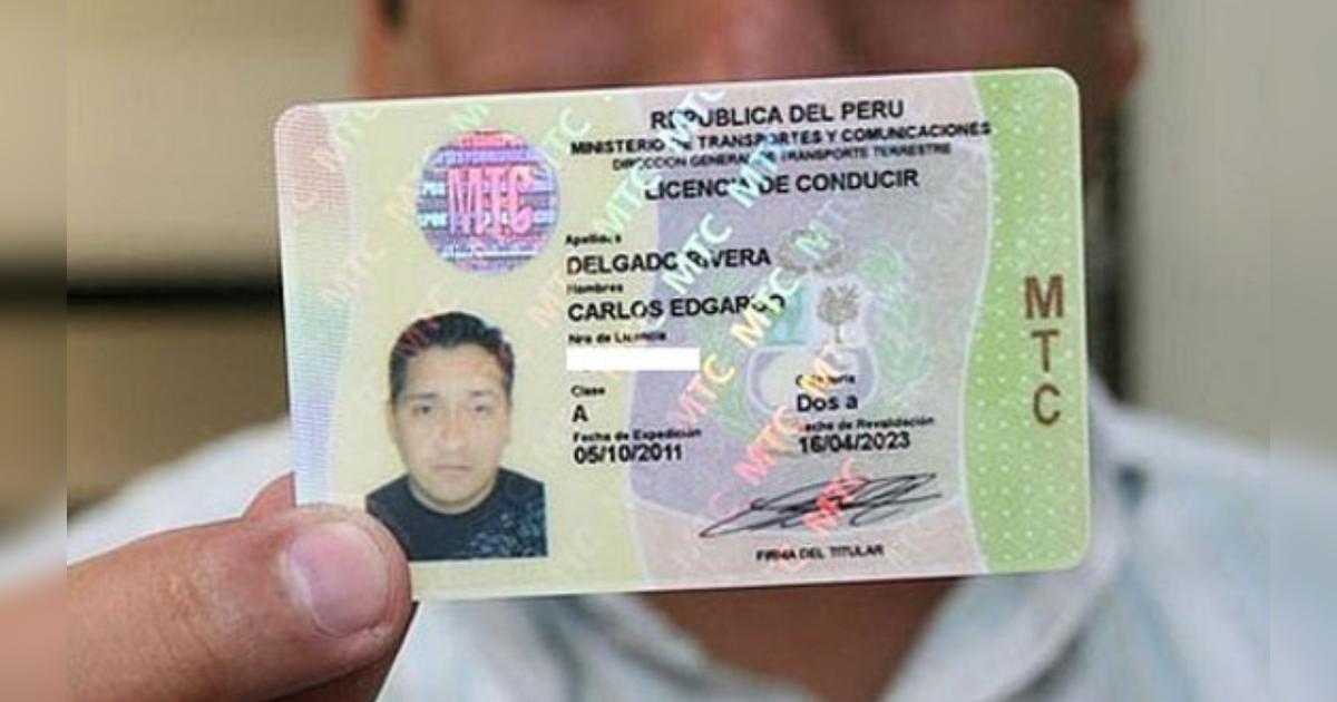 Licencia de conducir del MTC: conoce los nuevos requisitos para la ...