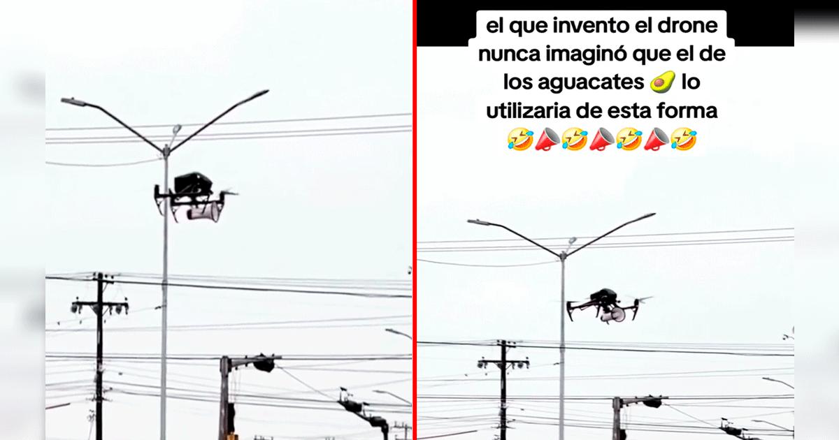 Emprendedor coloca megáfono a dron para promocionar sus paltas y en ...
