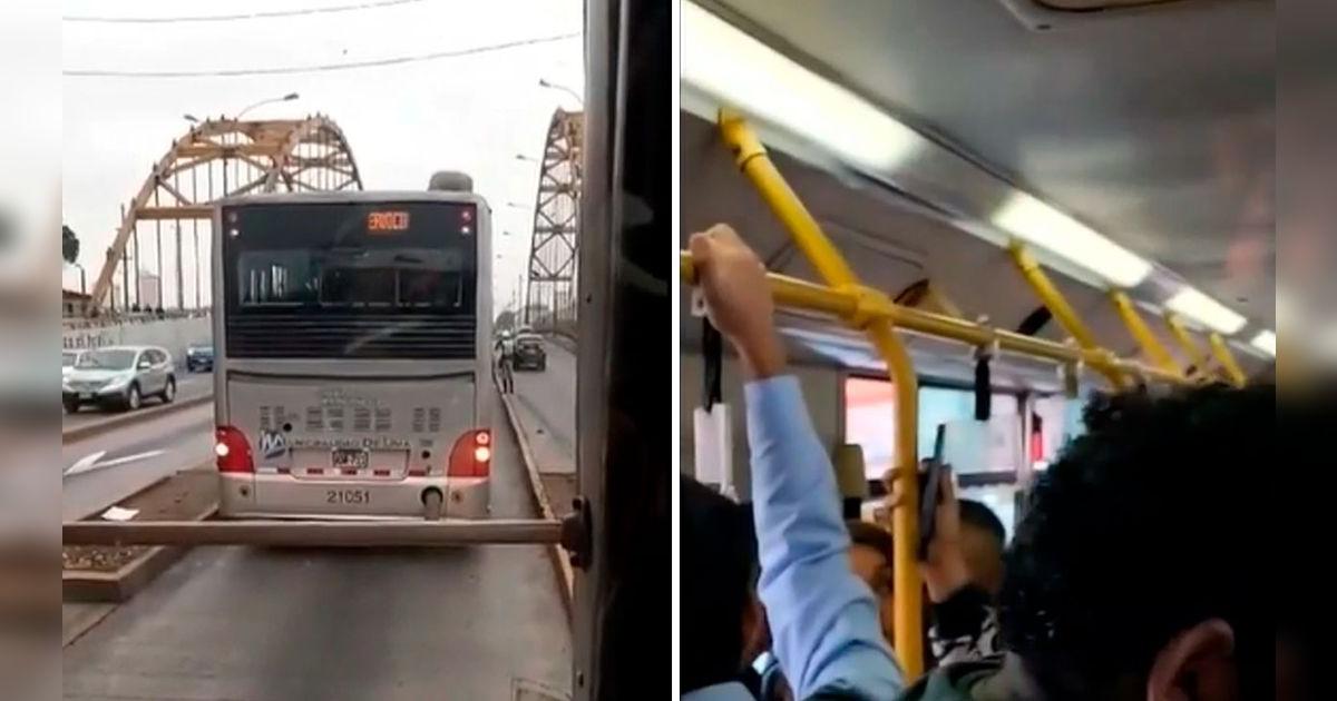 ATU: bus del Metropolitano malogrado queda varado cerca de estación ...