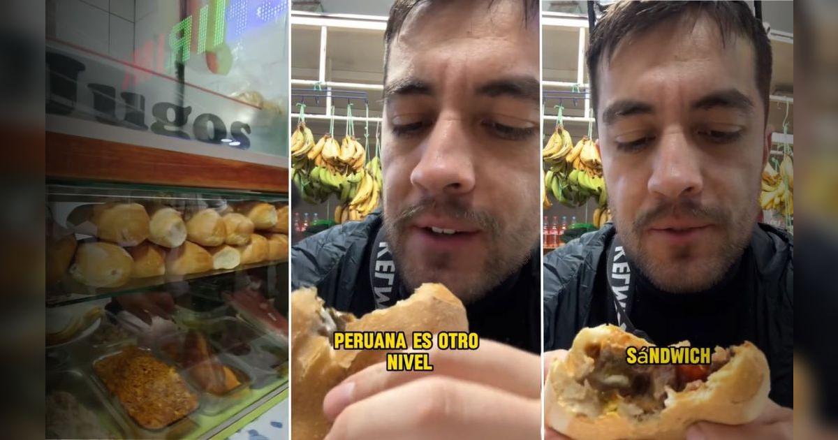 Chileno prueba pan con lomo en mercado y queda impactado: "Bastó un ...