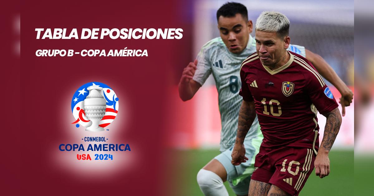 Así va Venezuela en la tabla de posiciones de la Copa América 2024 ...