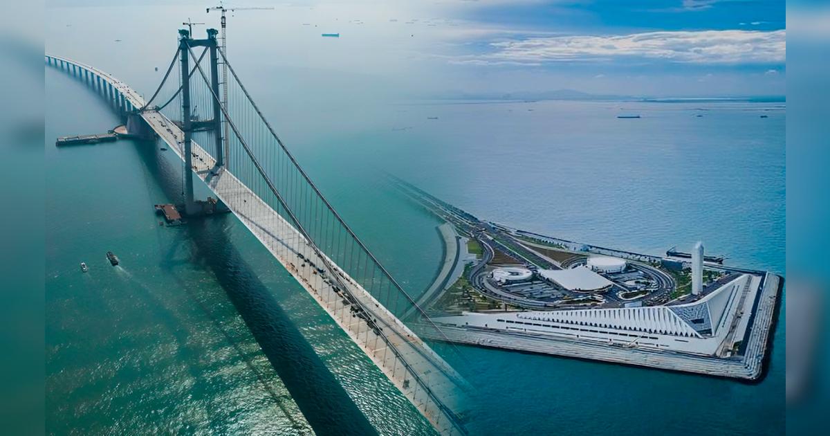 Shenzhen-Zhongshan, el puente de China con 2 islas artificiales ...