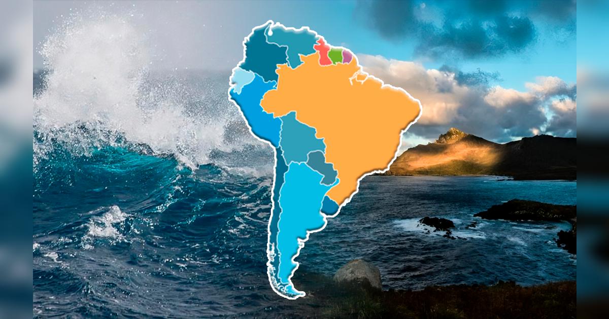 El único país de Sudamérica con acceso a 3 océanos y con territorios en ...