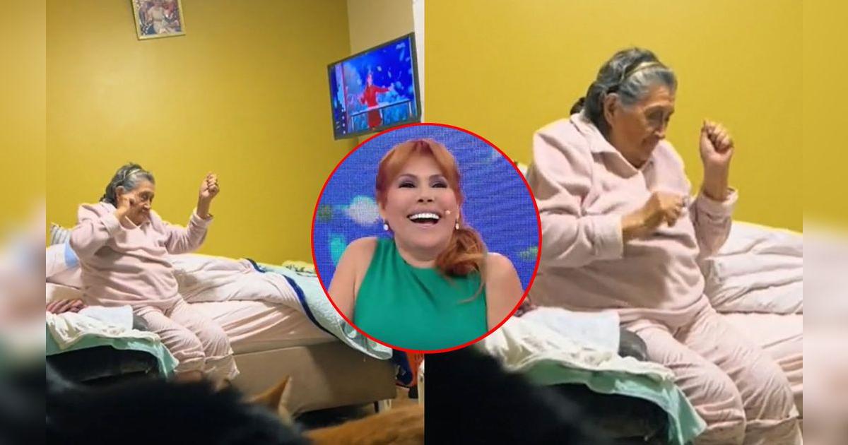 Adulta mayor celebra con baile cada vez que inicia 'Magaly TV': "No se ...