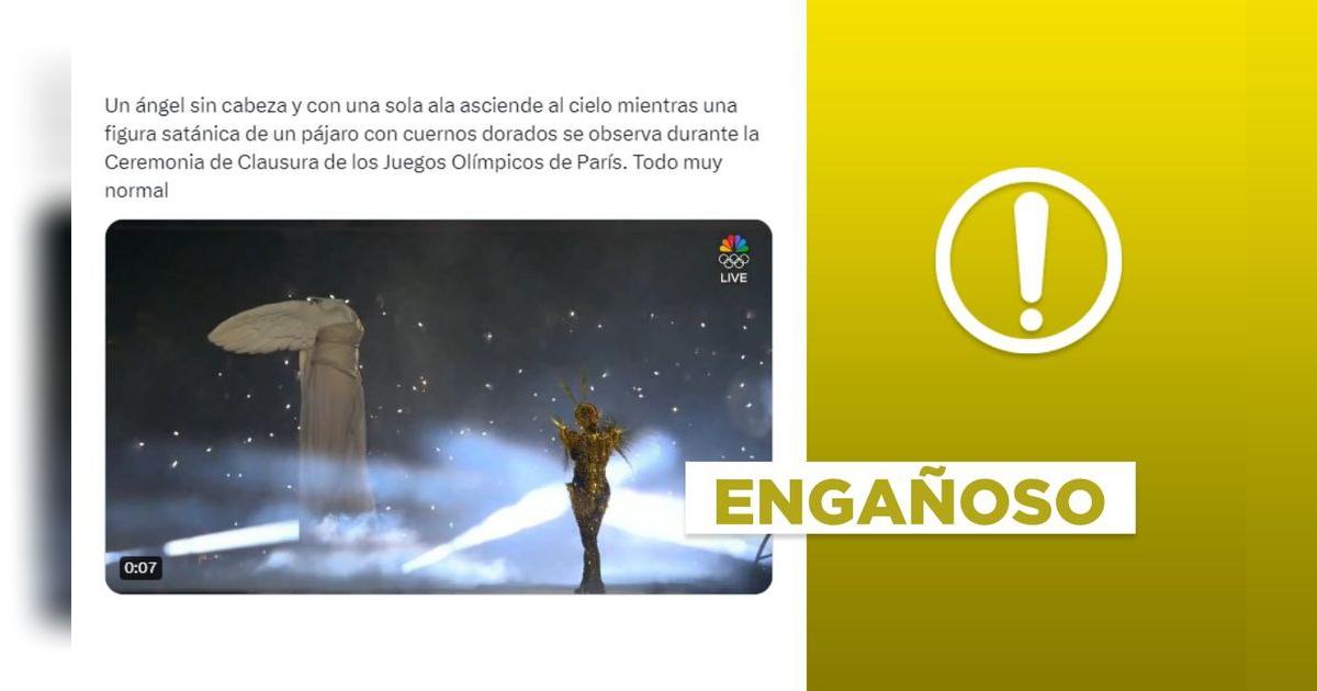 Secuencia no muestra "ángel sin cabeza" en la clausura de los Juegos ...