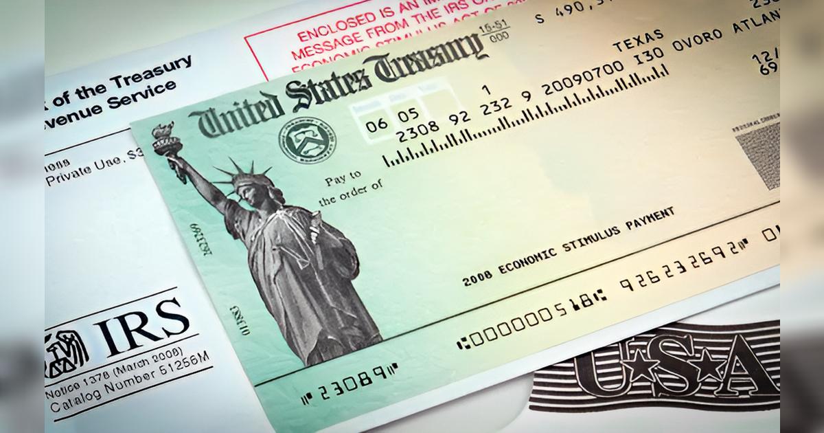 Estas personas recibirán cheques de estímulo del IRS por 1.400 dólares ...
