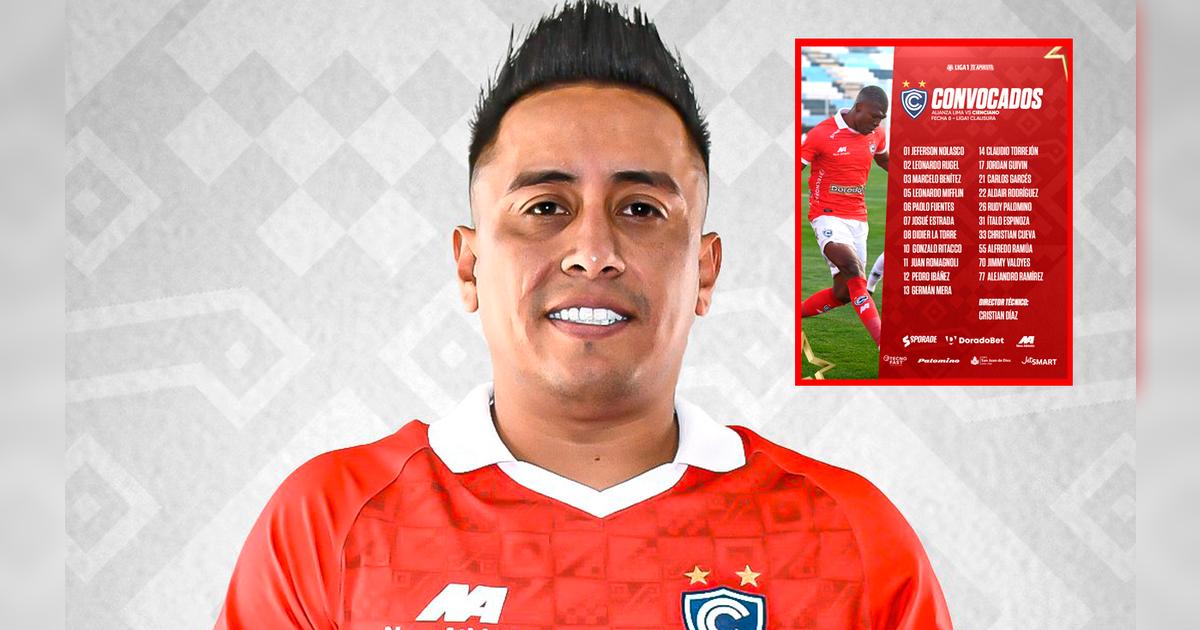 Christian Cueva: Cienciano convoca a volante para duelo ante Alianza ...