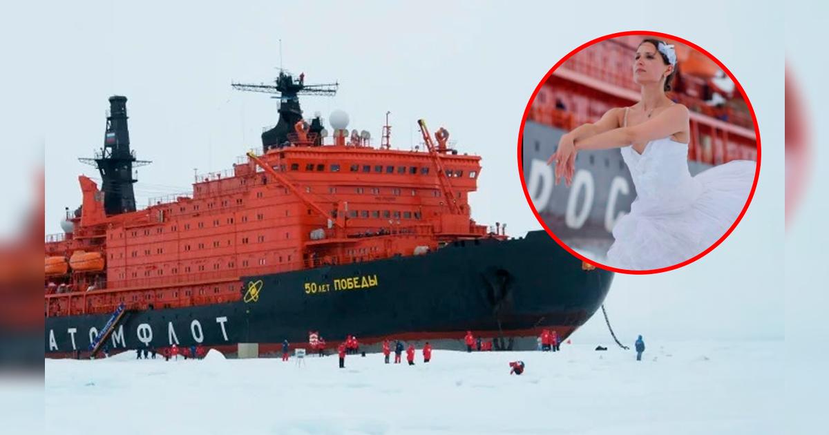 Mujer baila el 'Lago de los cisnes' en medio del Polo Norte por primera ...