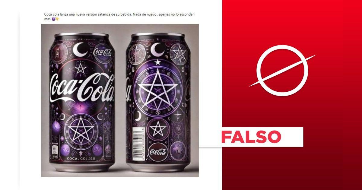 Coca-Cola no lanzó nueva versión "satánica" de su bebida: es un montaje