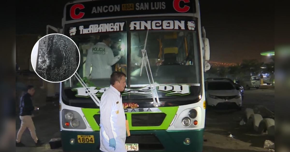 Sicarios disparan contra bus Vipusa en Ancón y dejan un mecánico herido ...
