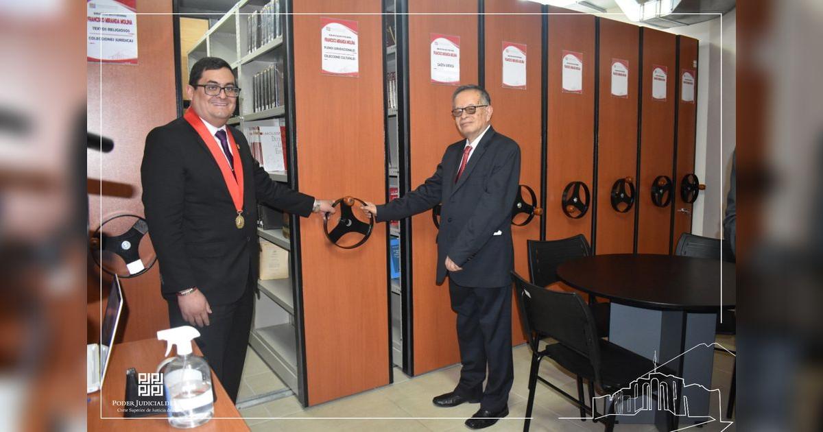 Corte de Arequipa implementa nueva biblioteca “Francisco Miranda Molina”