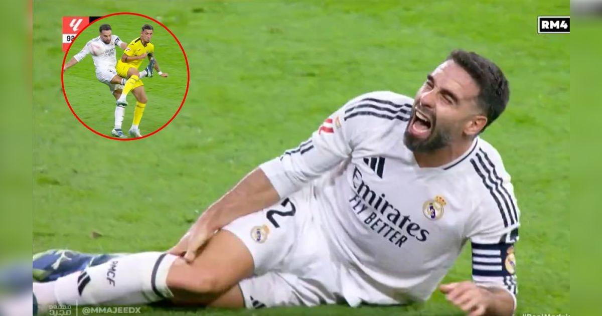 Dani Carvajal se rompió los ligamentos cruzados de la rodilla durante ...