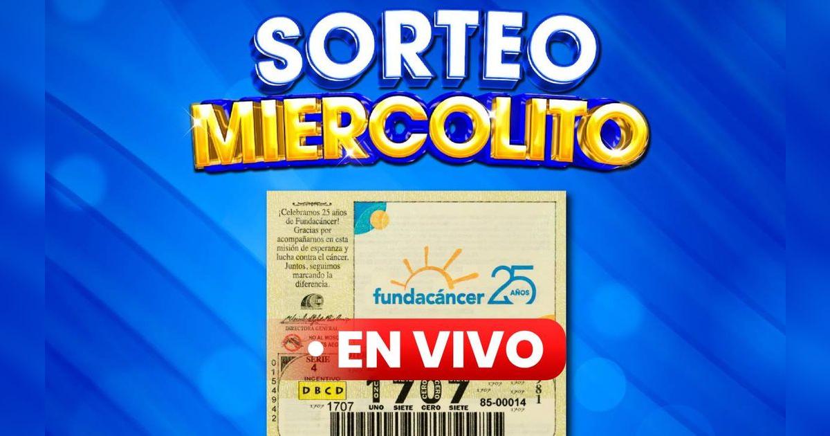 Resultados Sorteo Miercolito EN VIVO: números ganadores Lotería ...