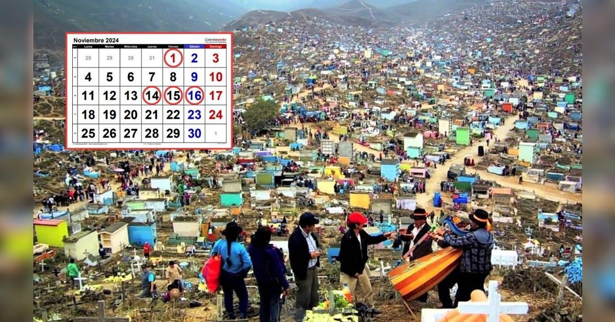 ¿Qué día es feriado en noviembre del 2024? Lista de feriados y días no ...