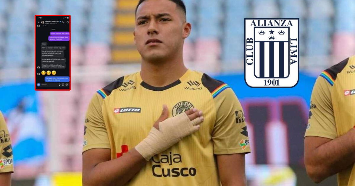 Alianza Lima Oswaldo Valenzuela Jugador De Cusco Fc Publicó