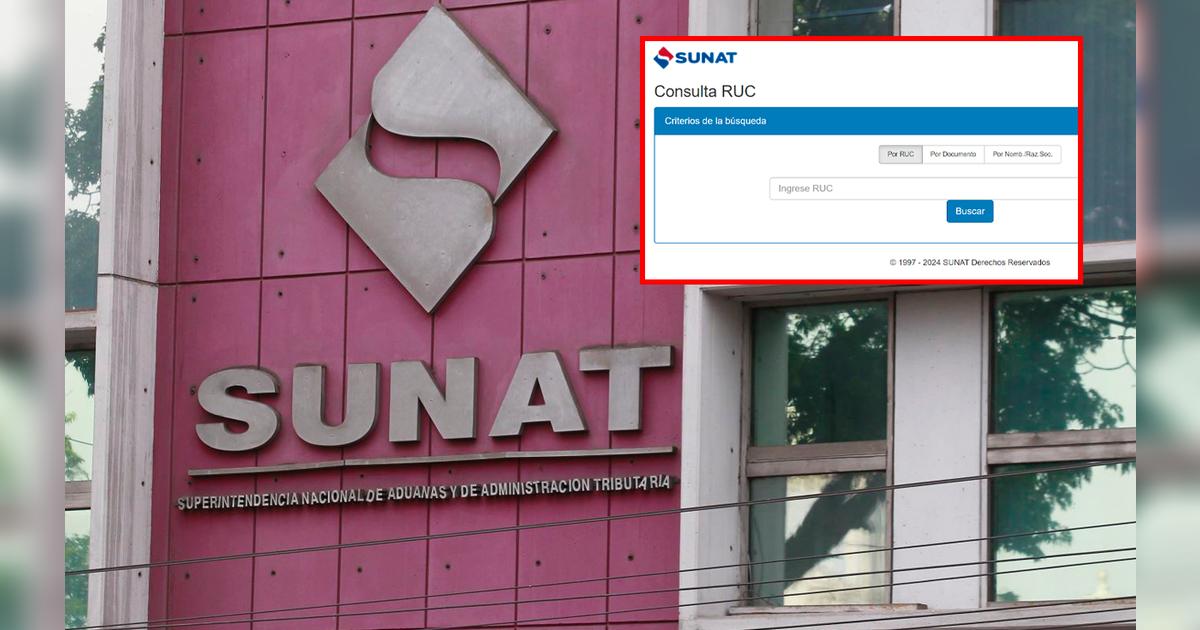 Sunat: ¿cómo saber el número de mi RUC solo con DNI o nombre ...