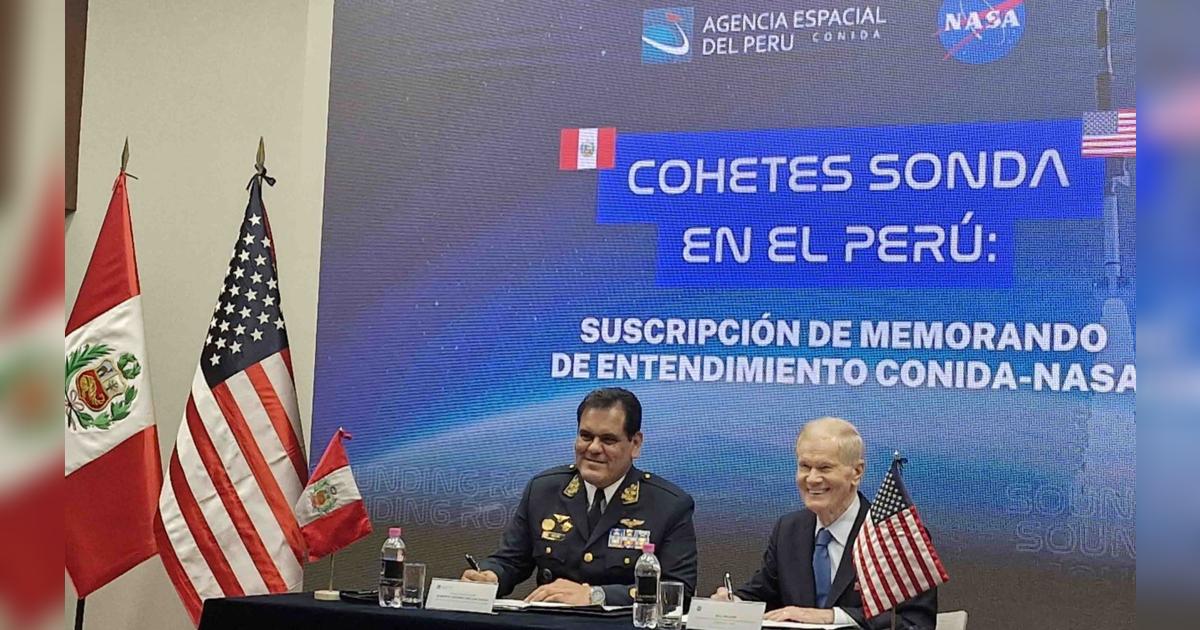 Firma histórica en Perú: Conida y la NASA suscriben acuerdo para el ...