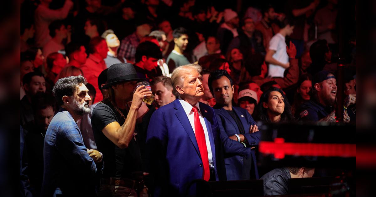 Donald Trump regresa al Madison Square Garden para asistir al evento de ...