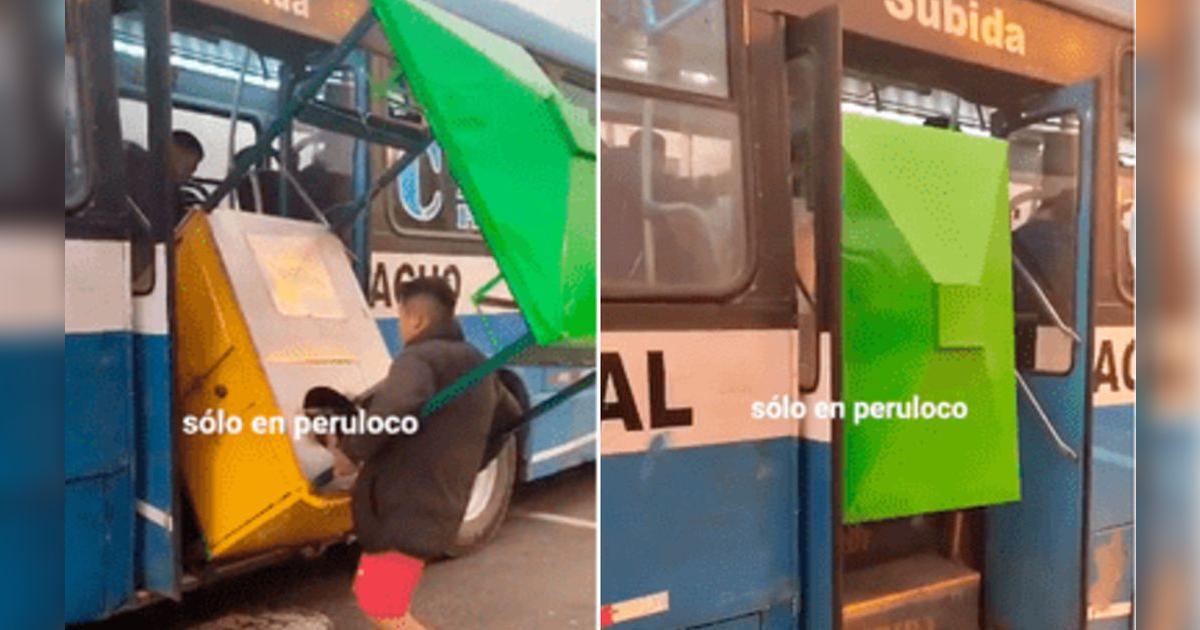 Peruano sube carrito sanguchero a bus ‘El Chino’ y causa furor en redes ...
