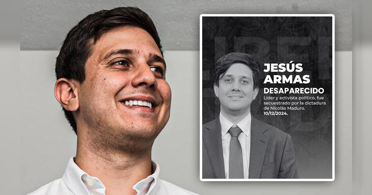 Jesús Armas, joven activista liberal, es reportado como secuestrado y ...