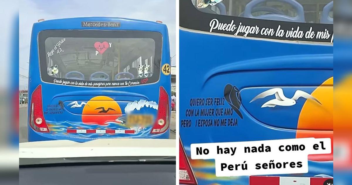 Chofer peruano sorprende con singulares frases en bus y es furor en ...