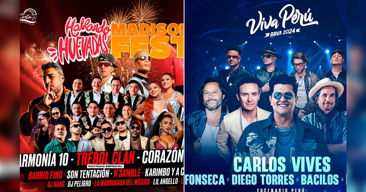 Conciertos en lima este fin de semana: entradas, fecha y lugar para eventos del 13 al 15 de ...