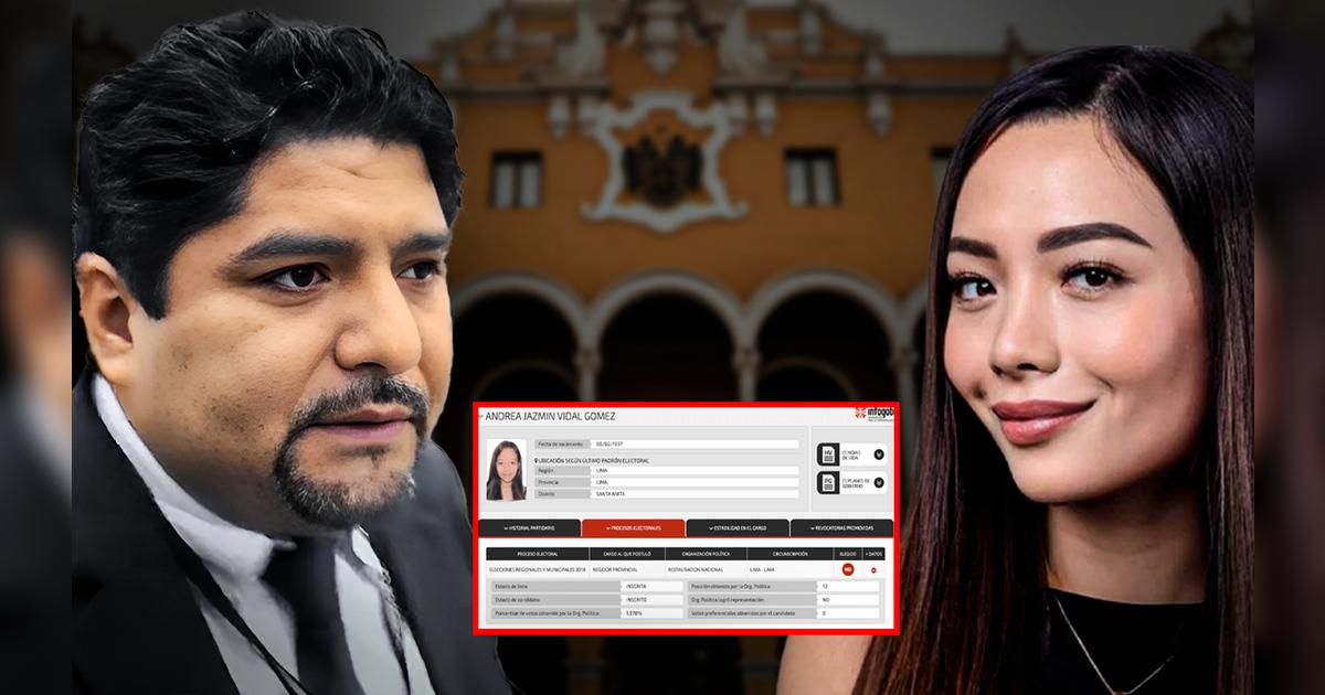 Jorge Torres Saravia: Andrea Vidal fue candidata a regidora de Lima en ...